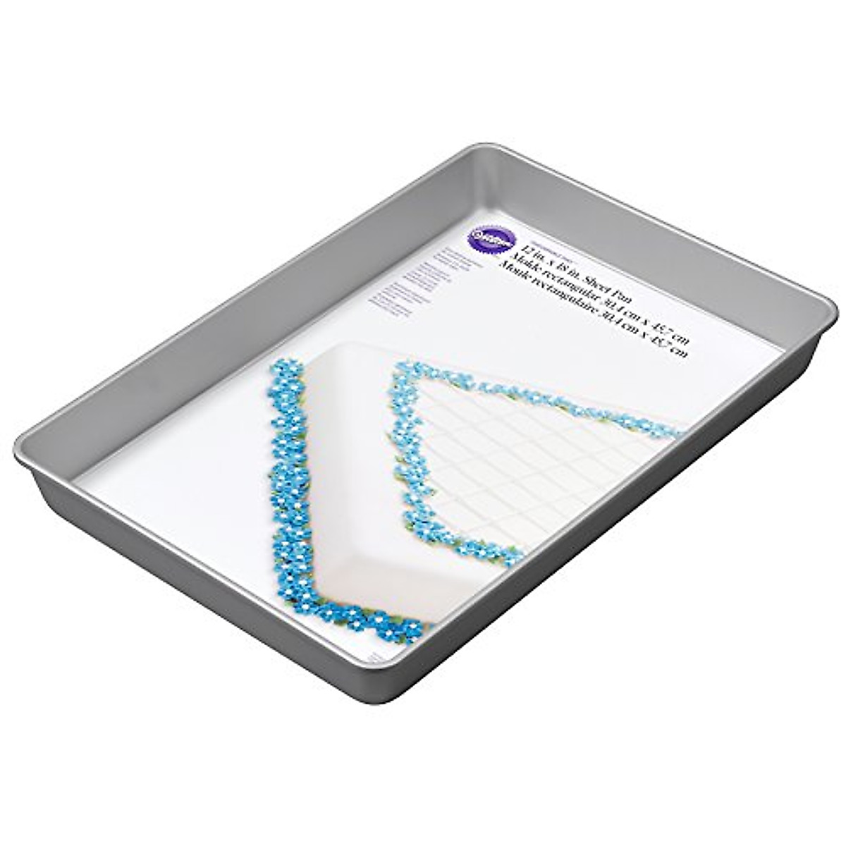 Wilton Performance Pans Aluminum Large Sheet Cake Pan, 12 x 18-Inch, Aluminum