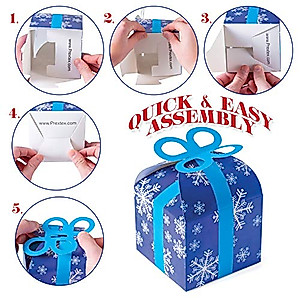 PREXTEX 24 Assorted Christmas Gift Boxes for Presents - Holiday Goodie Boxes, Party Favor Bag, Candy Box, Small Gift Box for Christmas Gifts, Treat Boxes, and Party Favors Goodie Bag