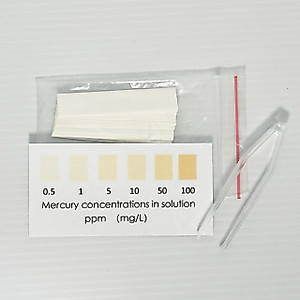 Mercury Concentration Test Strips in Water and air, 30 Pieces of Test Strips Fast and Easy to use. SAXD 2024