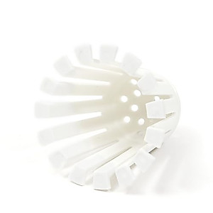 TubShroom Toss 21pk Disposable Bath Tub Drain Strainers - Hair Catcher Snare for Shower Bathtub to Prevent Clogged Drains, Traps Human and Pet Hair, One Year Supply (White)