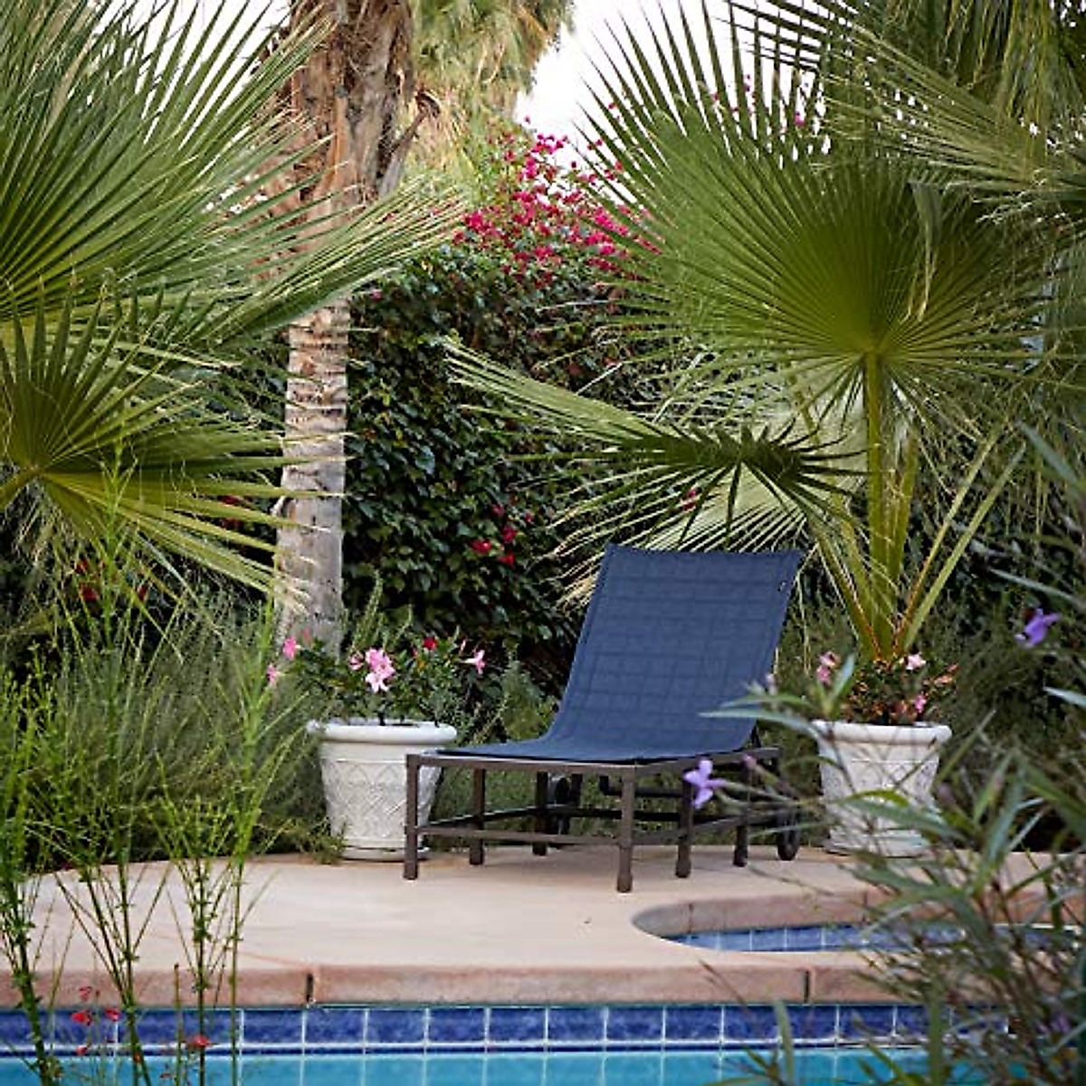 Classic Accessories Montlake Water-Resistant 72 Inch Patio Chaise Lounge Slipcover, Heather Henna, Patio Furniture Covers