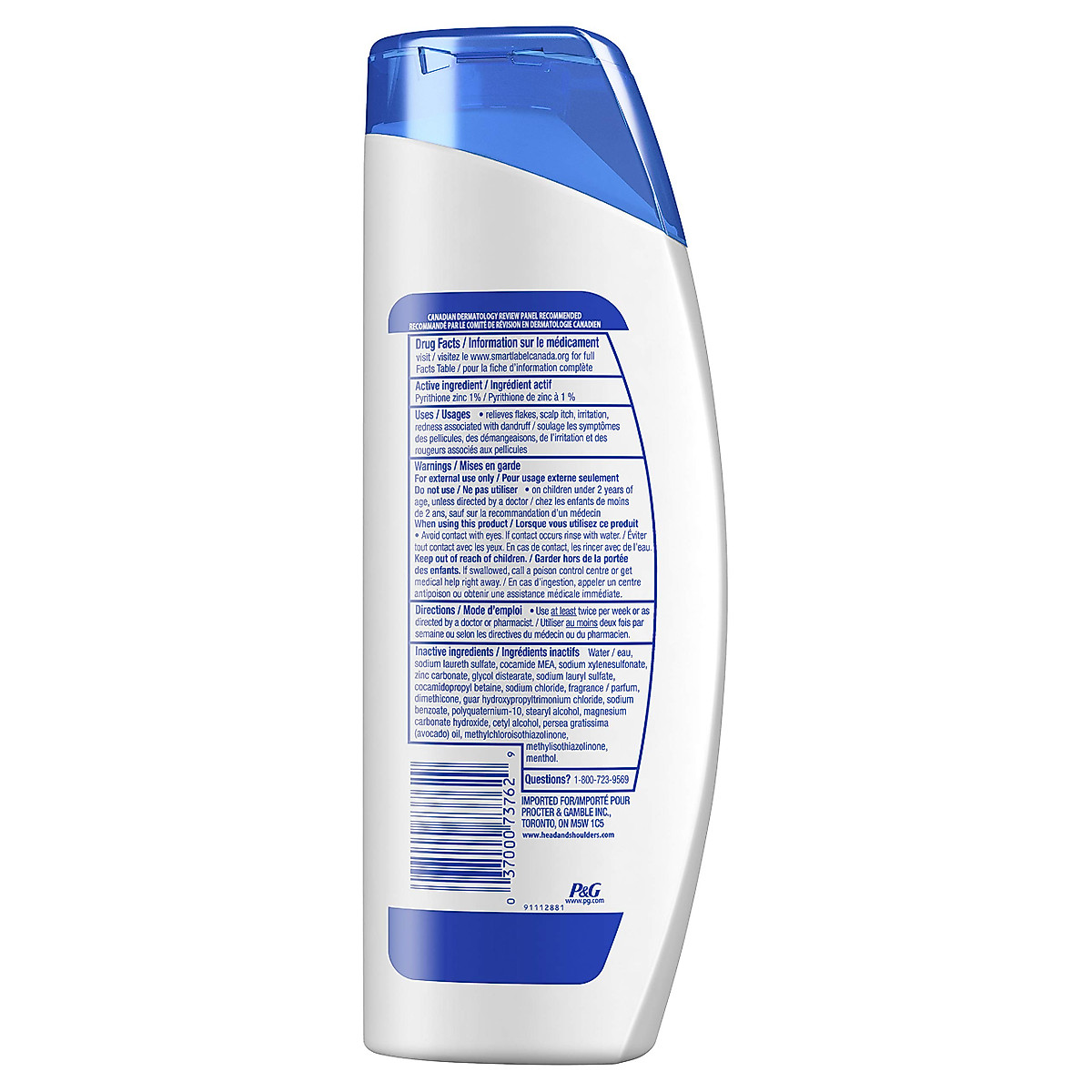 Head & Shoulders Deep Moisture Advanced 2 In 1 Dandruff Shampoo And Conditioner, 6 Count