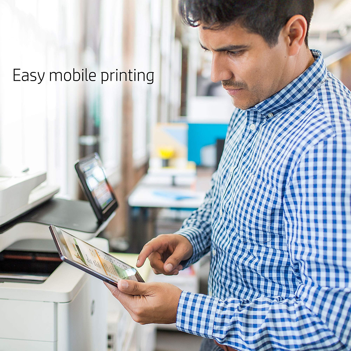 Renewed HP Color LaserJet Enterprise MFP M577c print copy scan fax B5L54A Advanced workflow features USB Network duplex With 90 Days Warranty