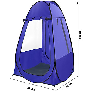 Single Pop Up Tent Pods Sports Fishing, Clear Rainproof Windproof Beach Tent for Wind and Rain in Chilly Weather，Lightweight and Sturdy, Easy Set Up, Outdoor Foldable