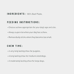 Get Joy Bully Braid Natural Dog Chew, 6 Inch (Pack of 3), Braided Single Ingredient Bull Pizzle Long Lasting Dog Chew, Odor Free