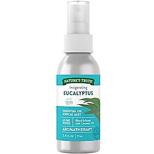 Nature's Truth Eucalyptus Mist Spray 2.4 fl oz | 100% Pure Essential Oil for Aromatherapy | GC/MS Tested