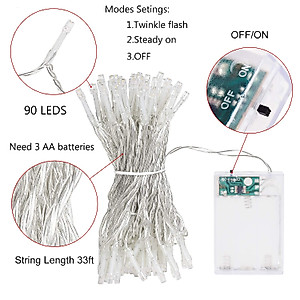 DearHouse 85Ft 12 Strands Artificial Ivy Garland Vine Hanging Garland Fake Leaf Plants with 90 LED String Light, Hanging for Home Kitchen Garden Office Wedding Wall Decor, Light Green