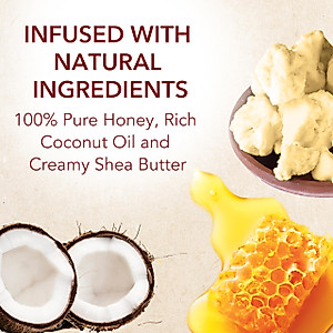 Coconut Oil & Shea Butter Shampoo by Creme of Nature,Dry Defense for Damaged Hair, Formula with Pure Honey, 12.07 Fl Oz