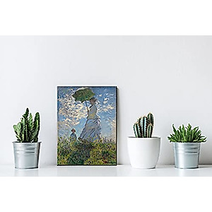 Wieco Art Woman with a Parasol Madame Monet and Her Son Canvas Prints Wall Art of Claude Monet Famous Classic Oil Paintings Reproduction People Landscape Pictures Artwork for Home Office Decorations