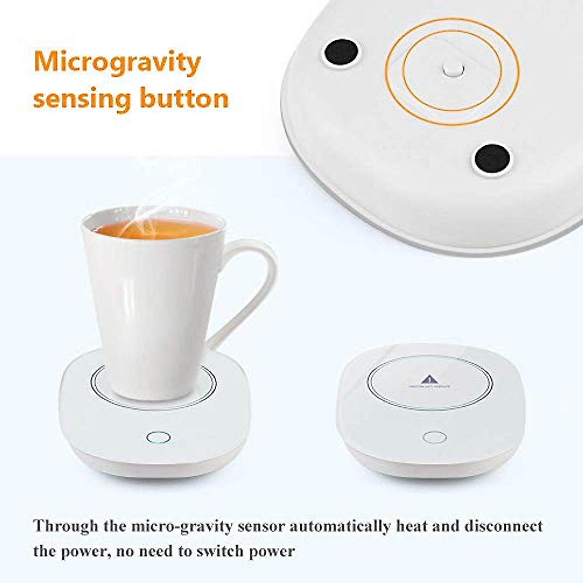 Coffee Mug Warmer & Cup Warmer for Desk, Electric Beverage Tea Warmer with Automatic Shut Off for Office Home Use Gift Beverage Candle Wax Cup Warmer Heating Plate