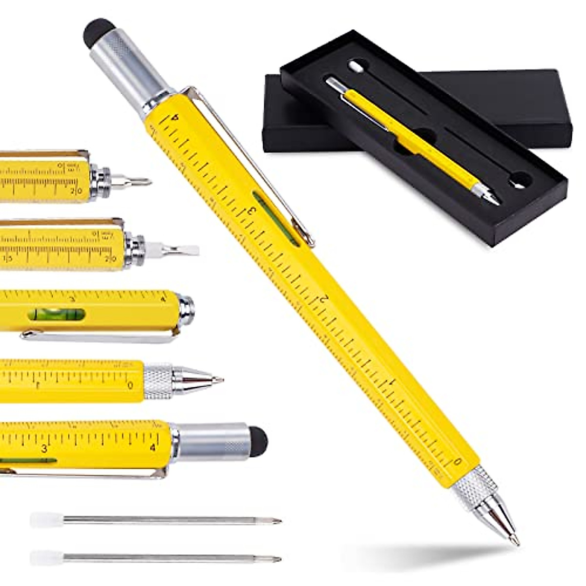 Gifts for Men, Stocking Stuffers for Mens Multitool Pen Cool Tool Gadget for Husband Dad, Unique Gifts for Coworkers Teacher Carpenter Fathers Day Christmas Birthday Gifts Construction Tools for Women