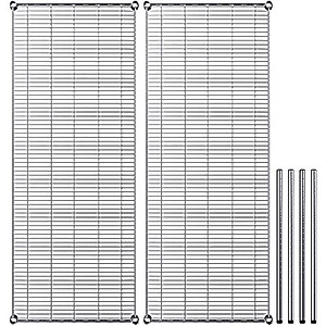 24" x 60" NSF Chrome 2 Shelf Kit with 27" Posts. . Wire Shelving Unit Wire Rack Wire Shelves Pantry Shelf Kitchen Shelves Storage Shelving Metal Storage Shelves Pantry Shelving