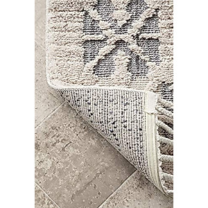 nuLOOM Sorolla Modern Shag Runner Rug, 2' 6" x 6', Beige