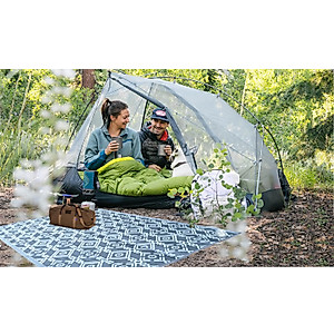 BalajeesUSA Outdoor Rug - 5x7 Grey Reversible Recycled Plastic Straw Patio Decor Waterproof Large RV Camper mat Camping 7032