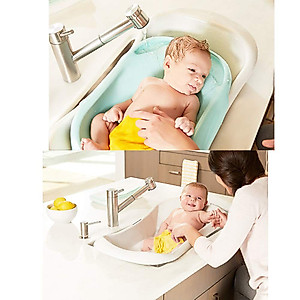 The First Years 4 in 1 Warming Comfort Tub - Convertible Baby Bathtub for Newborns, Infants, and Toddlers - Baby Bath Essentials - Ages 0 Months and Up