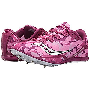Saucony Women's Vendetta Track Shoe, Pink/White, 10.5 M US