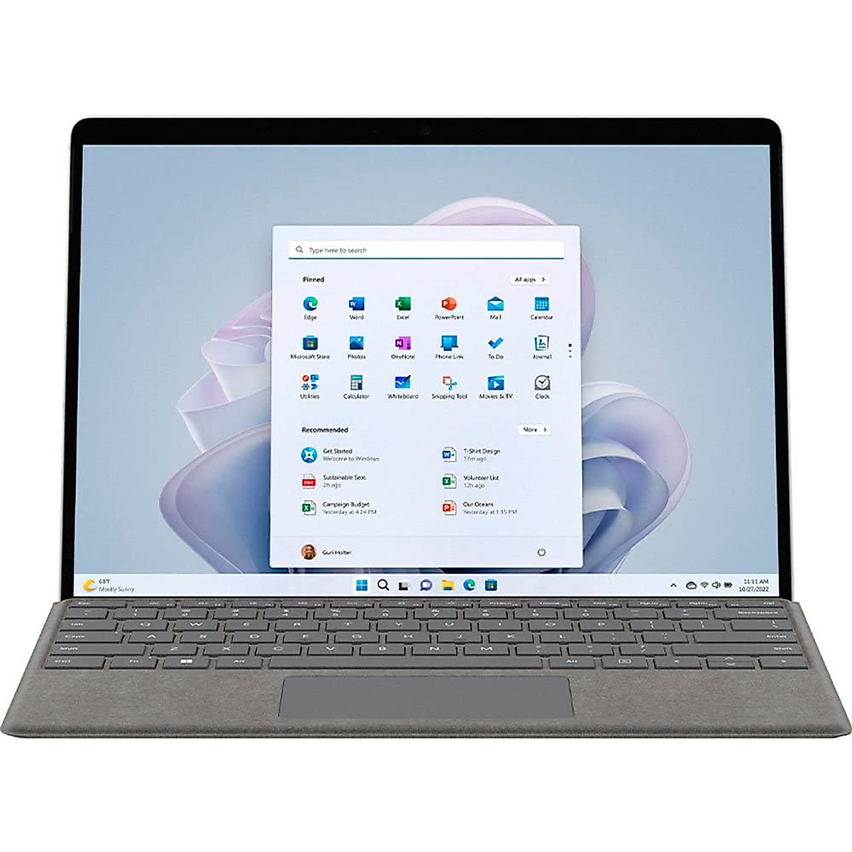 Microsoft Surface Pro 9, 13.3" Touchscreen 2-in-1 Tablet, 12th Gen Intel Core i7-1255U, Intel Iris Xe Graphics, 16GB DDR5 RAM, 1TB SSD, Windows 11h, Platinum, Device Only, with MTC Stylus Pen