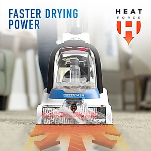 Hoover PowerDash Pet Compact Carpet Cleaner, Shampooer Machine, Lightweight, with Storage Mat, FH50750, Blue