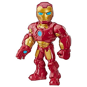 Playskool Heroes Marvel Super Hero Adventures Mega Mighties Iron Man Collectible 10-Inch Action Figure, Toys for Kids Ages 3 and Up, Brown