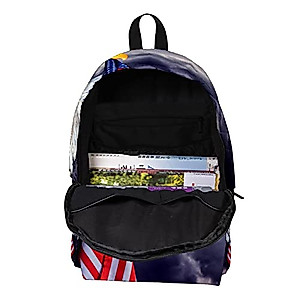 VBFOFBV Travel Backpack for Women, Hiking Backpack Outdoor Sports Rucksack Casual Daypack, Eagle Sky