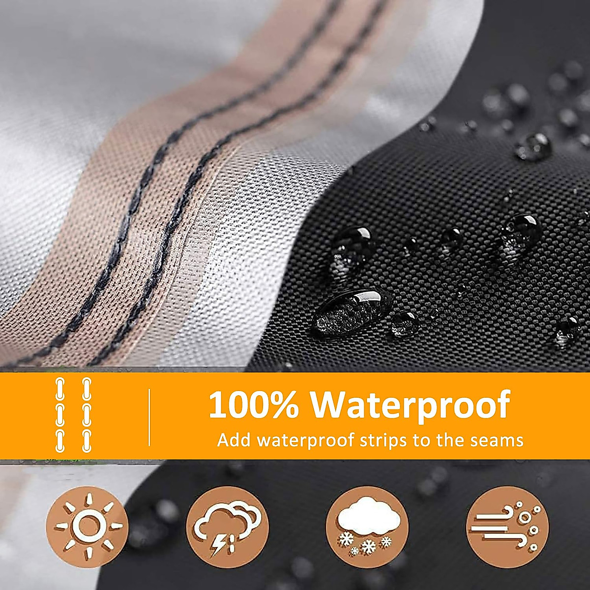 patio furniture covers Waterproof, Outdoor Sectional Couch Set Covers , Garden Dining Table Set Cover Weatherproof Outside Rectangular Heavy Duty 90" L x 65" W x 28" H Black