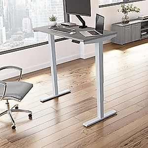 Bush Business Furniture Move 40 Series Height Adjustable Desk, 48W x 24D, Platinum Gray