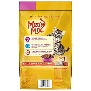 Meow Mix Kitten Li'L Nibbles Dry Cat Food, 3.15 Pound Bag (Pack of 4)