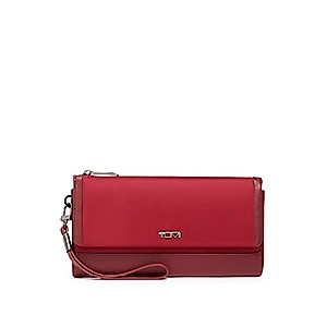 TUMI Voyageur Travel Wallet - Premium Women's Travel Wallet - Stain & Water Resistant - Desert Red