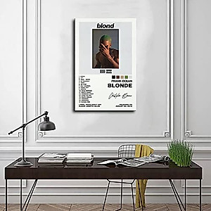 TOBIANG Frank Ocean Blonde Album Limited Poster Canvas Poster Bedroom Decor Sports Landscape Office Room Decor Gift Unframe-style12x18inch(30x45cm)