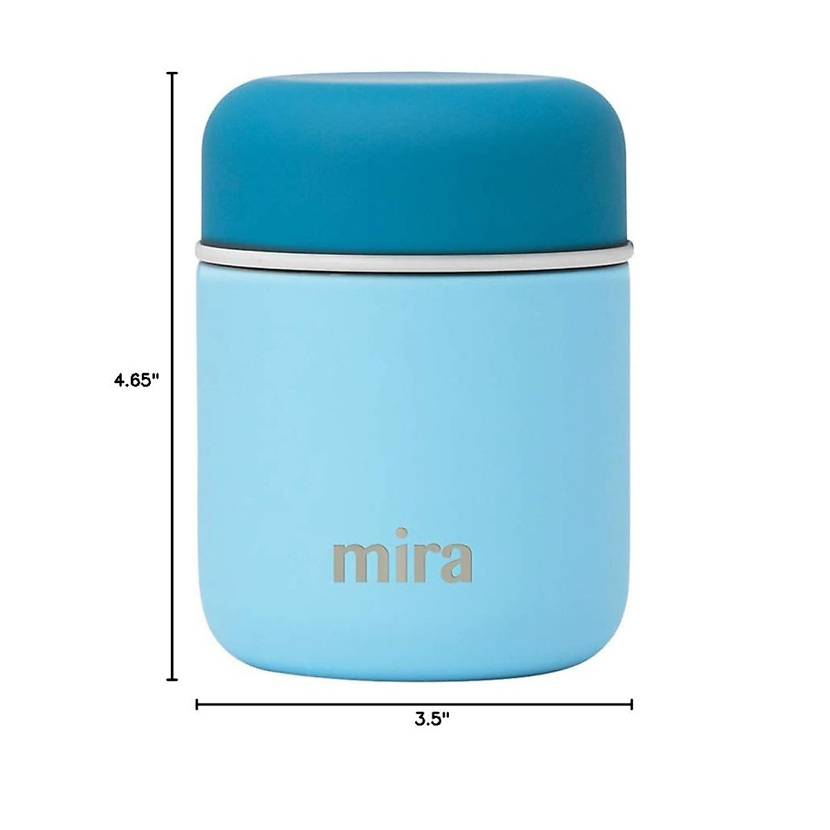 MIRA 9 oz Lunch, Food Jar - Vacuum Insulated Stainless Steel Lunch Thermos - Sky Blue