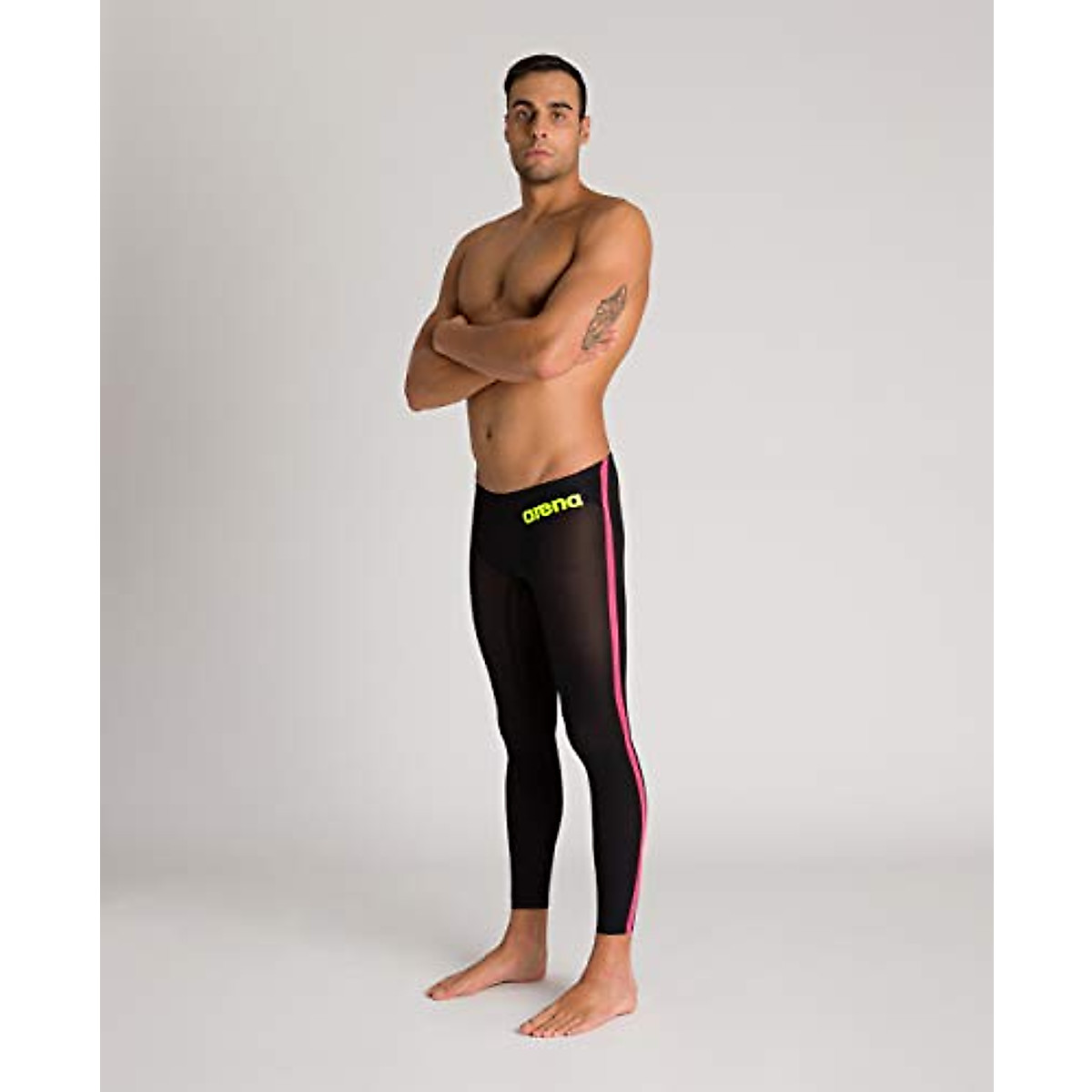 Arena Powerskin R-Evo Open Water Pant, Black/Fluo Yellow, 32