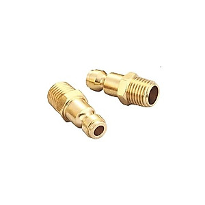 T TANYA HARDWARE Coupler and Plug Kit (14 Piece), Automotive Type C, 1/4 in. NPT, Solid Brass Quick Connect Air Fittings Set