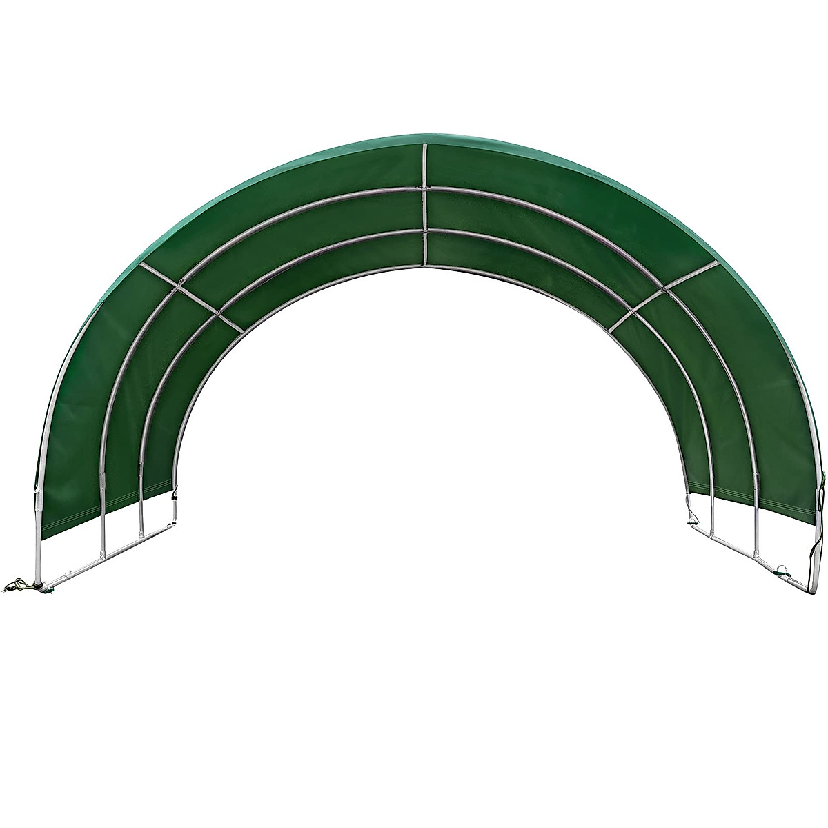 VEVOR Livestock Shelter, 9.9'x 10'x 5.5' Corral Shelter, Steel Metal ...