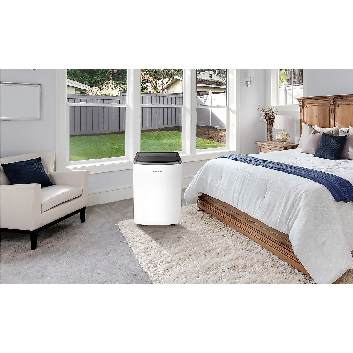 Frigidaire FHPH132AB1 Heat/Cool Remote Control for a Room up to 600-Sq. Ft. Portable Air Conditioner, White