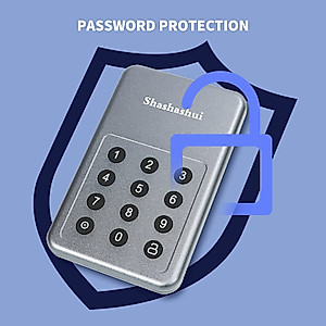 sasashui Encrypted Hard Drive AES256 encrypted Hard Drive with Password (1TB)
