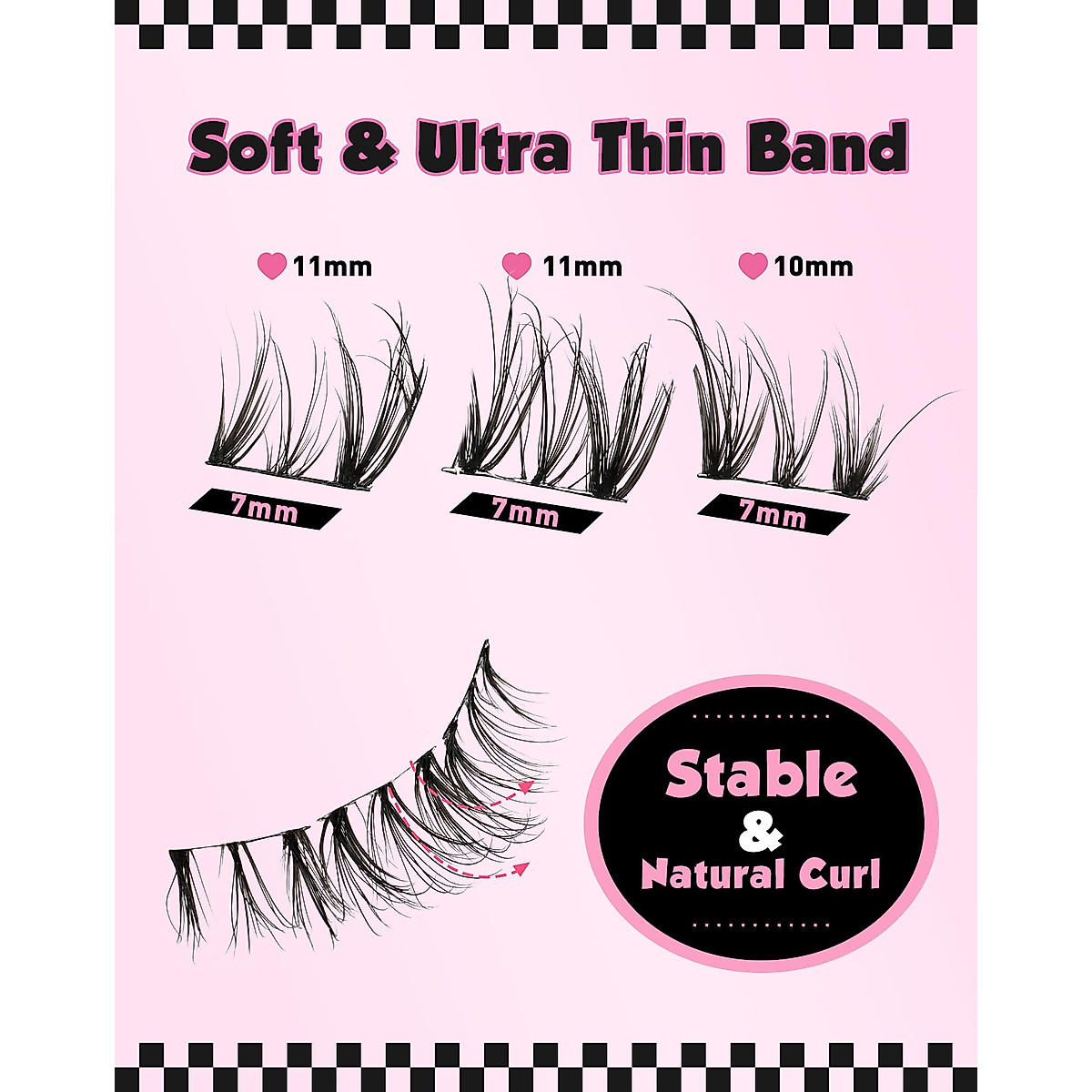 Jiocolor Manga Lashes Eyelashes 7 Pairs Lashes Natural Faux Mink Lashes Pack Fluffy False Eyelashes Cat Eye Lashes Curl False Eyelashes JE03 wispies Lashes