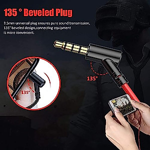 MOVOYEE Gaming Headset with Microphone Wired Gaming Earbuds PC for PS4 PS5 Xbox One Playstation 5 Games Mobile Phone,Detachable Stereo Bass Earphones Noise Cancelling Gaming Headphones with Mic Black