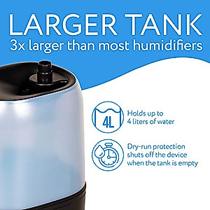 Evergreen Pet Supplies Reptile Humidifier/Fogger - 4L Tank - New Digital Timer - Add Water from Top! for Reptiles/Amphibians/Herps - Compatible with All Terrariums and Enclosures