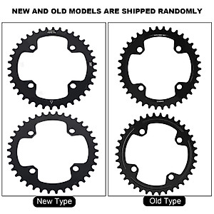 Alomejor Bike Chain Ring 32/34/36/38T BCD 104 Mountain Bike Steel Single Crank Chain Ring Repair Parts for Outdoor Cycling(38T Black)
