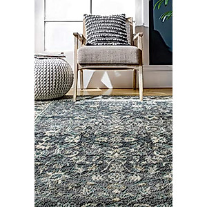 nuLOOM Manor Classic Floral Area Rug, 5' x 8', Grey