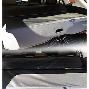 CARORMOKE Retractable Cargo Cover Compatible with 2015-2023 Ford Edge Trunk Cover Black (Upgrade Version : Including a Small Flap)