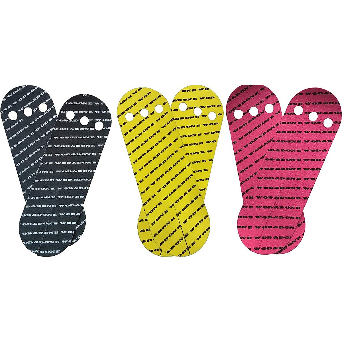 WOD&DONE Custom Hand Protection Athletic Grips for Pullups, Functional Fitness, Gymnastics (MixColors, 20)