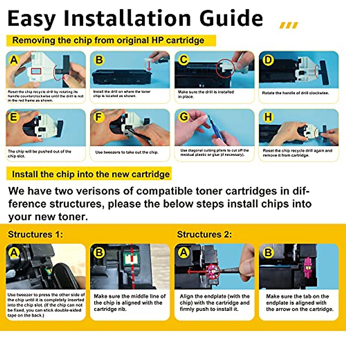 CMYBabee Compatible Toner Cartridge Replacement for HP 414A 414X W2020X for Color Laserjet Pro MFP M479fdw M479fdn M454dw M454dn M454 M479 Printer Ink No Chip (Black Cyan Magenta Yellow)