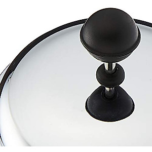 Bodum Chambord 4 Cup French Press Coffee Maker with Locking Lid Stainless Steel, 17-Ounce