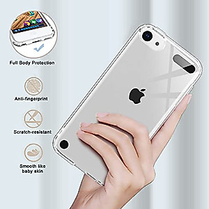 ANNSD for iPod Touch 7th Generation Case, iPod Touch 6th / 5th Case，Slim Flexible TPU Cover Hybrid Impact Full Body Protective Case Cover for Apple iPod Touch 7th/6th/5th Case for Kid (Clear)