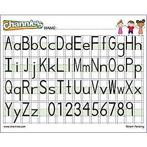 Channie’s Easy Peasy Alphabet Tracing & Writing Pad, Practice Handwriting & Printing Workbook; 2-Pack Contains Total of 160 Pages Front & Back, 80 Sheets, Grades Pre-K - 1st, Size 8.5” x 11”, 2-Pack