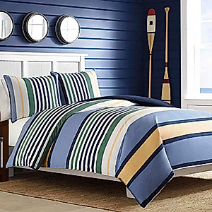 Nautica Dover Cotton Comforter Set, Full/Queen, Blue