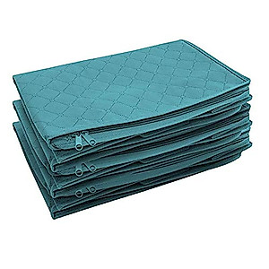 NARFIRE 3Pcs Large Storage BoxThick Oxford Large Capacity Storage Box Organizer with Window Reinforced Handle for Clothes Blanket Comforter Closet