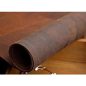 Genuine Leather Sheets for Leather Crafts - Full Grain Buffalo Leather Squares- Great for Jewelry, Leather Wallets, Cricut, Arts & Crafts – Includes 3 Sheets (12x12")+ Leather Cord (36")