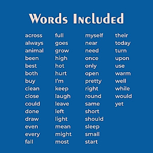 SnapWords® List D Teaching Cards Sight Words Flash Cards